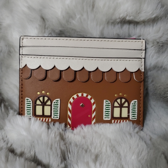 kate spade | Bags | Kate Spade Gingerbread House Slim Card Case | Poshmark